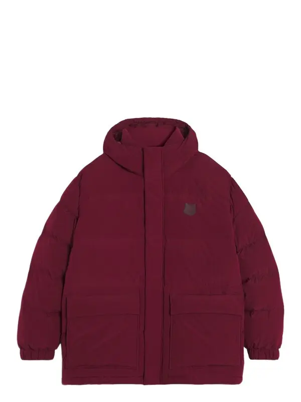 Maison Kitsuné Hooded Down Jacket - Red Star