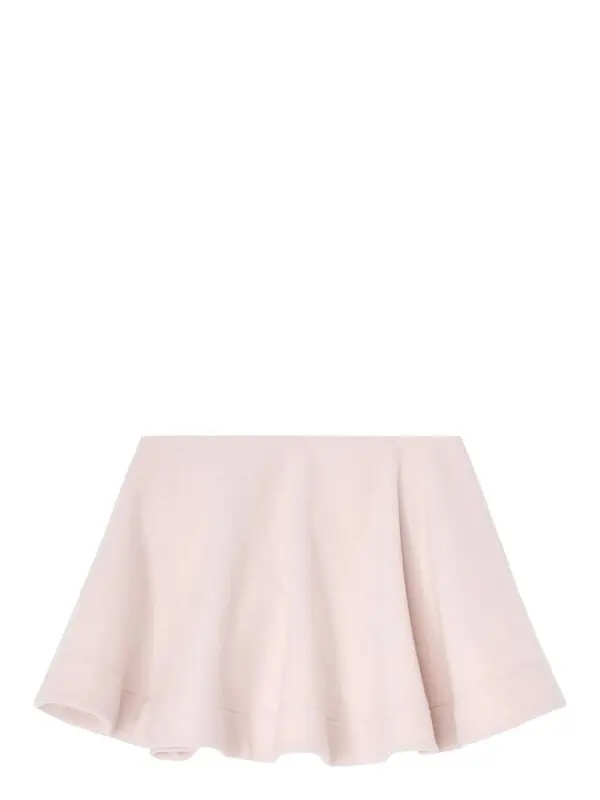 GANNI Peacoat Wool Circle Skirt - Light Pink