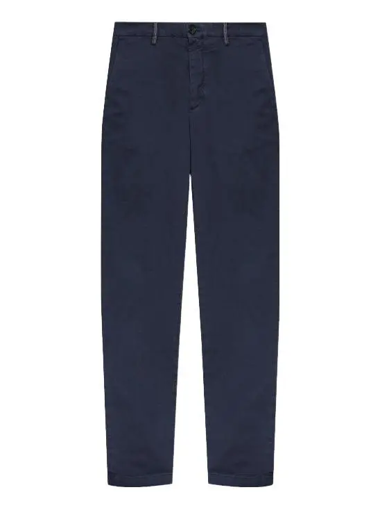 Paul Smith Logo Patch Tapered Trousers - Navy Blue