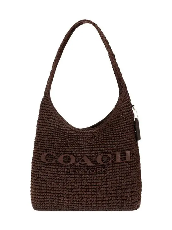 COACH Brooklyn Interwoven Tote Bag - Black