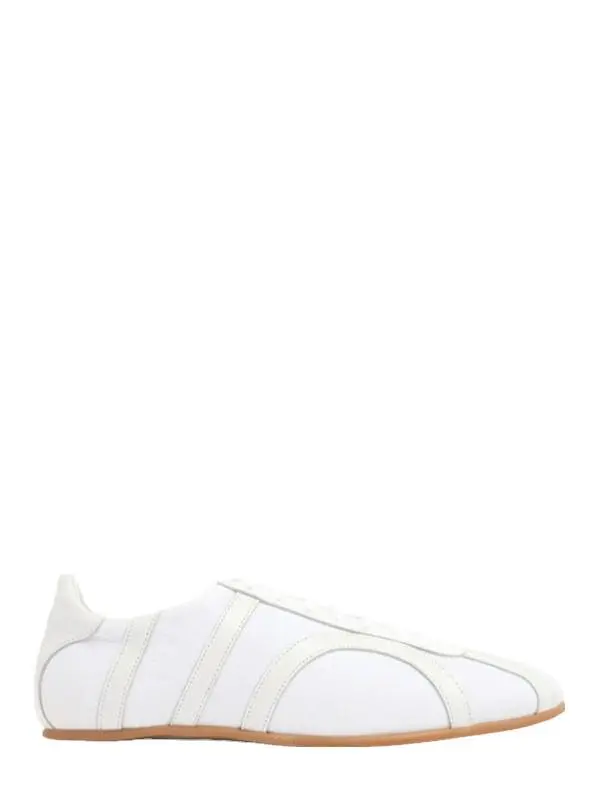 TOTEME Canvas Lace-up Sneakers - White