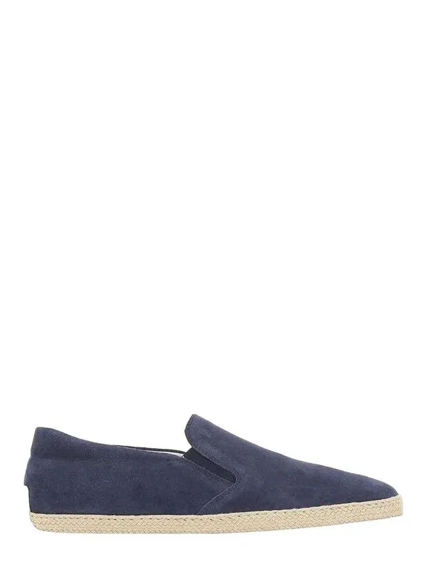 TOD'S Slip-on Sneakers With Woven Sole - Blue