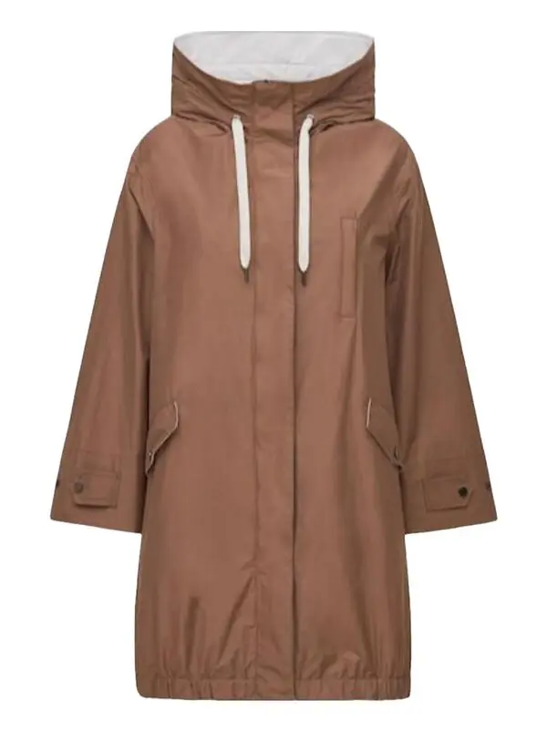Brunello Cucinelli Hooded Jacket - Brown