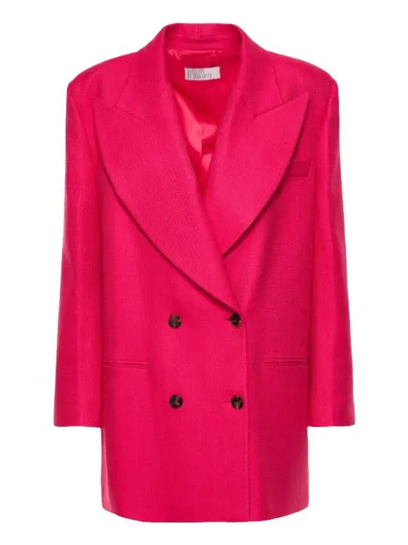 Giuseppe Di Morabito Textured Wool Oversize Blazer - Red