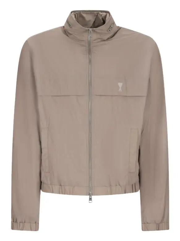 Ami De Coeur Pocket Windbreaker - Taupe