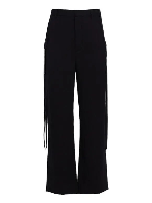 ANN DEMEULEMEESTER Comfort Fit Trousers - Black