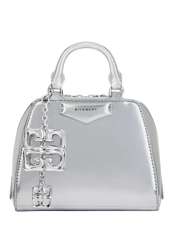 Givenchy Logo Plaque Top Handle Bag - Light-silver