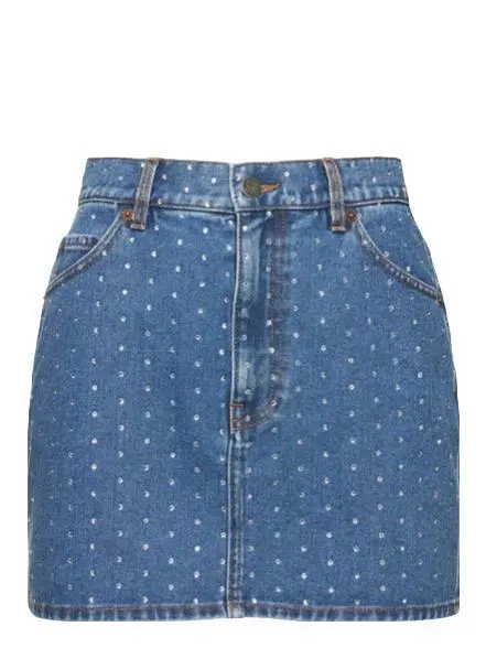 Giuseppe Di Morabito Embellished Crystal Mini Skirt - Gray