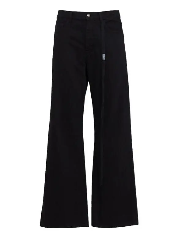 ANN DEMEULEMEESTER High-waisted Straight Leg Pants - Black