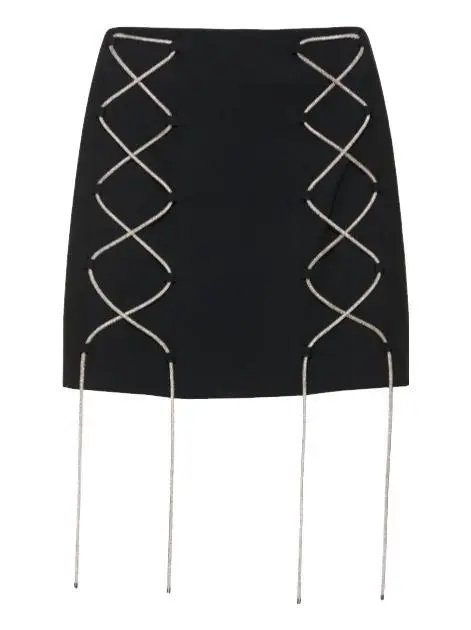 Giuseppe Di Morabito Lace-up Detail Mini Skirt - Black