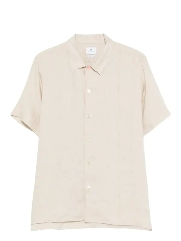 Paul Smith Embroidered-detail Short-sleeve Shirt - White