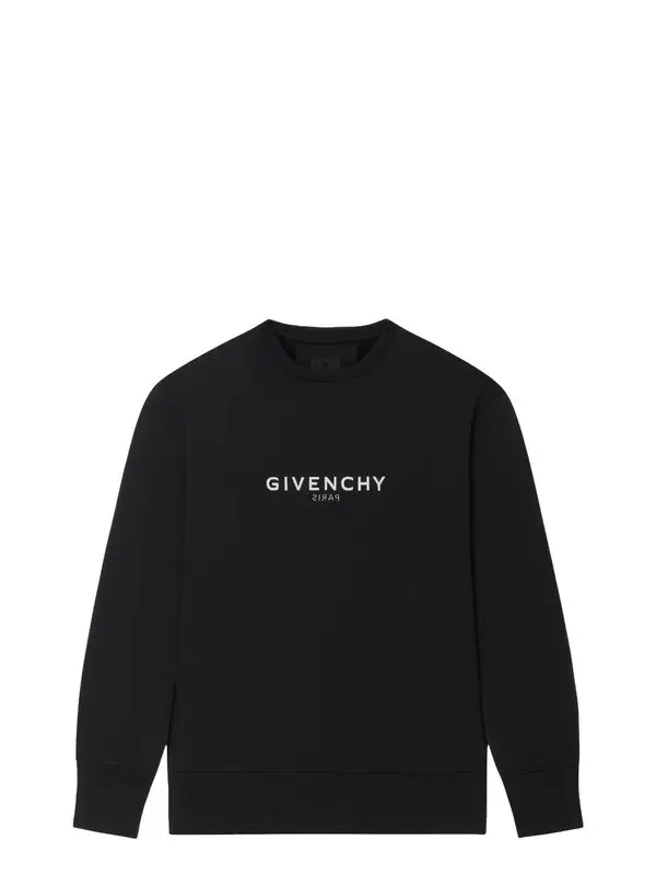 Givenchy Reverse Logo Crewneck Sweatshirt - Black