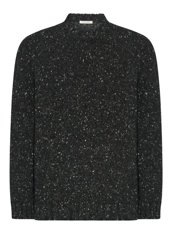 THE ROW Long-sleeved Sweater - Charcoal Gray Mixed Color