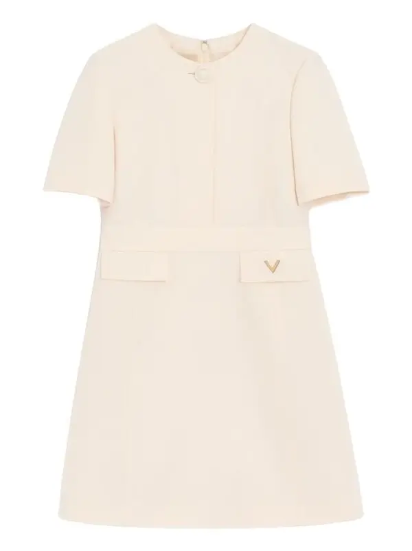 Valentino Garavani Crepe Couture Short Dress - White