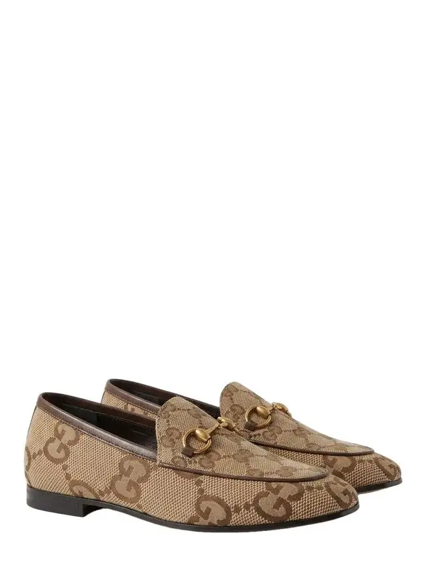 Gucci Maxi Gg Jordaan Loafers - Brown