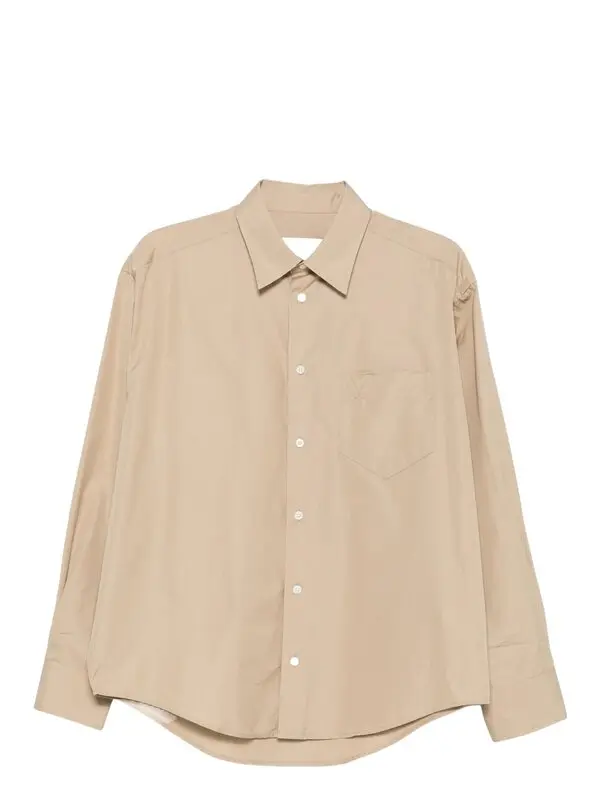 AMI Paris Long-sleeved Shirt - Nude