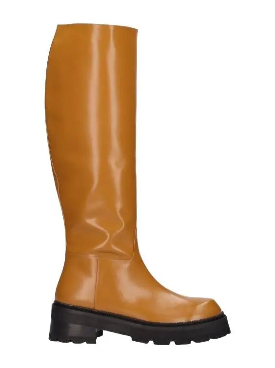 By Far 40mm Russel Tall Leather Boots - Brown