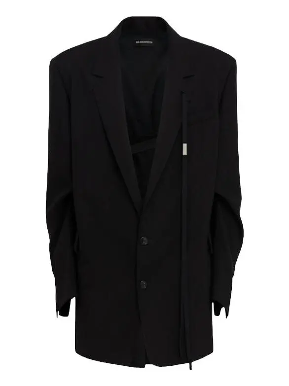 ANN DEMEULEMEESTER Tailored Blazer - Black
