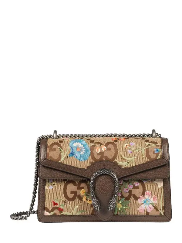 Gucci Dionysus Jumbo Gg Small Shoulder Bag - Brown