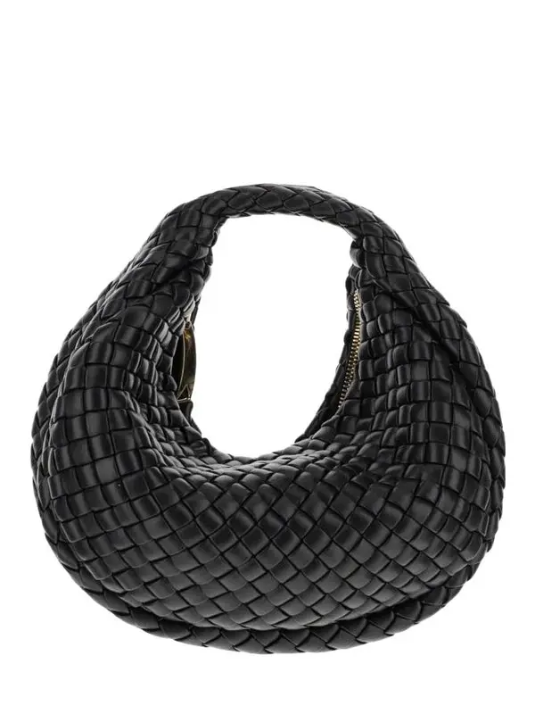 Bottega Veneta Intrecciato Top Handle Bag - Black