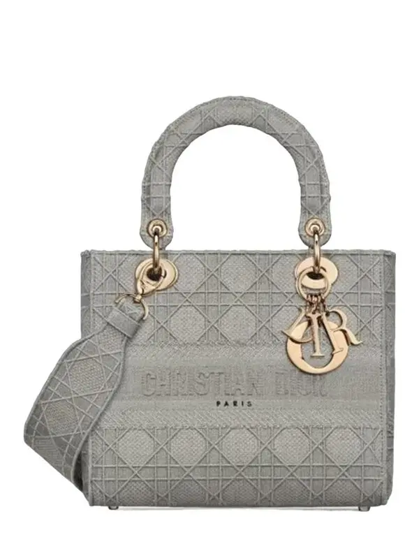 Dior Medium Lady D-lite Bag - Grey