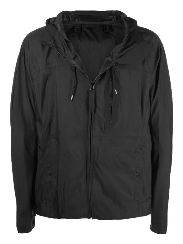 TEN C Hooded Lightweight Jacket - Black
