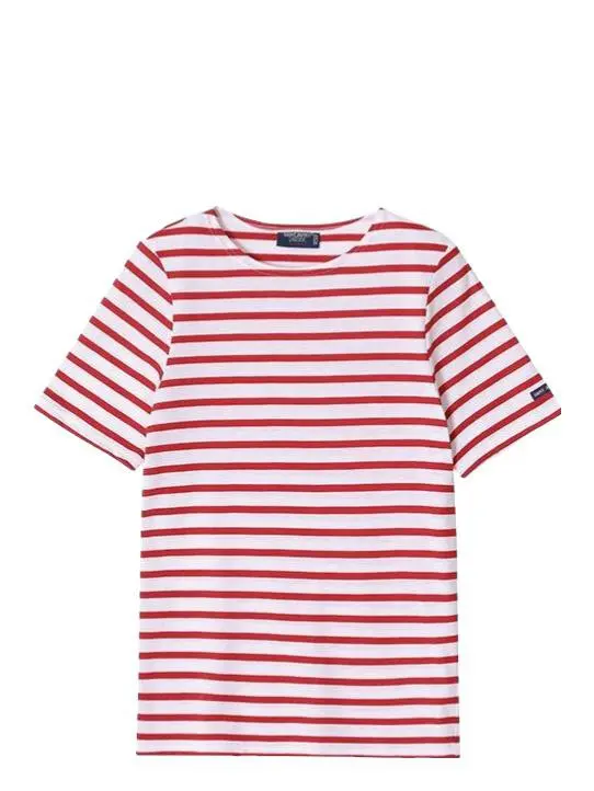 Saint James Striped T-shirt - White