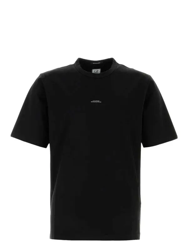 C.P. COMPANY Mercerized Jersey T-shirt - Black