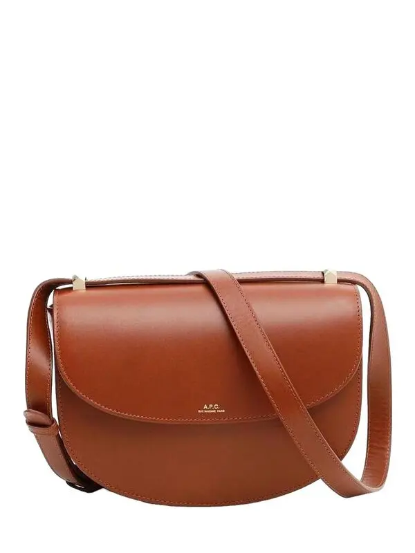 A.p.c. Genève Flap Shoulder Bag - Brown