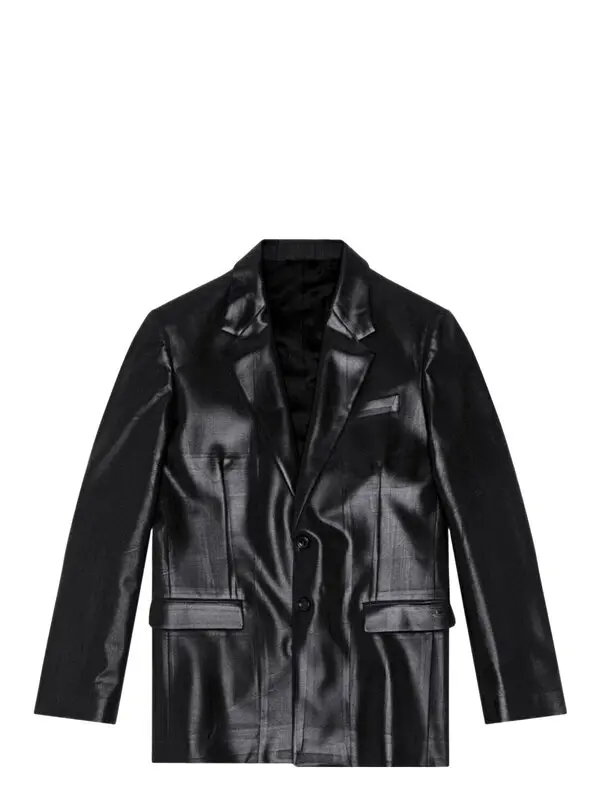 DIESEL® J-stanley Coated-finish Blazer - Black