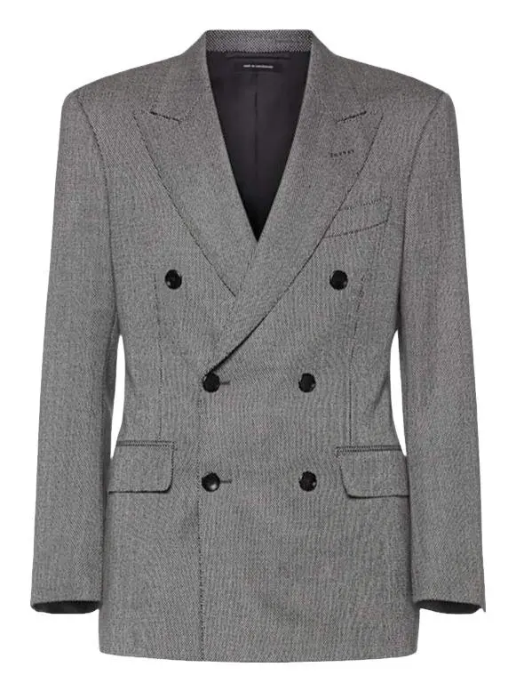 TOM FORD Double Breast Jacket - Gray