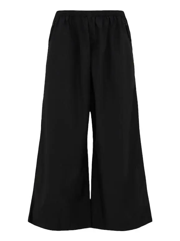 Acne Studios Wide Cotton Pants - Black