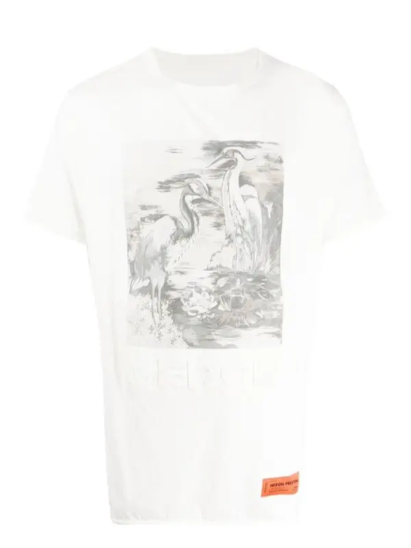Heron Preston Logo Embossed T-shirt - White