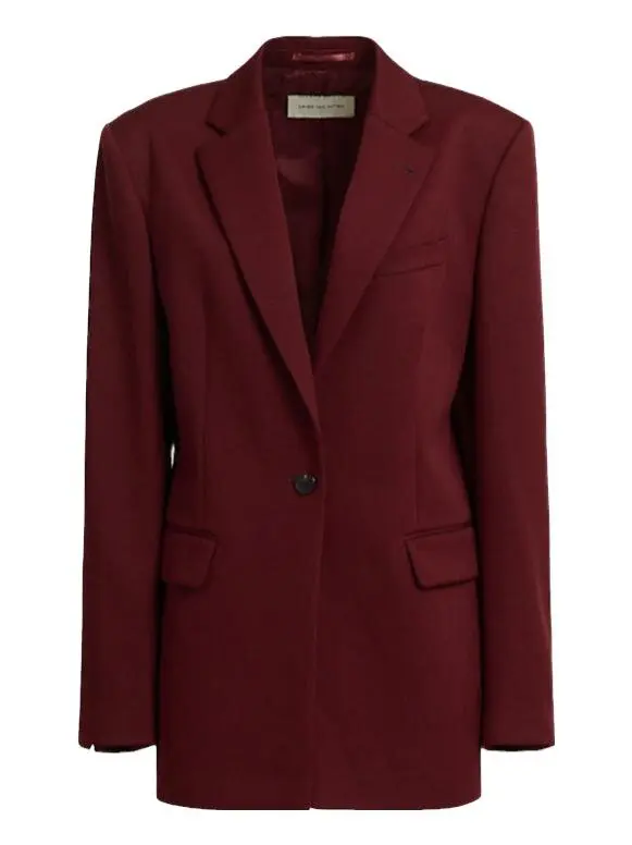 Dries Van Noten Single Breasted Wool Blazer - Brown