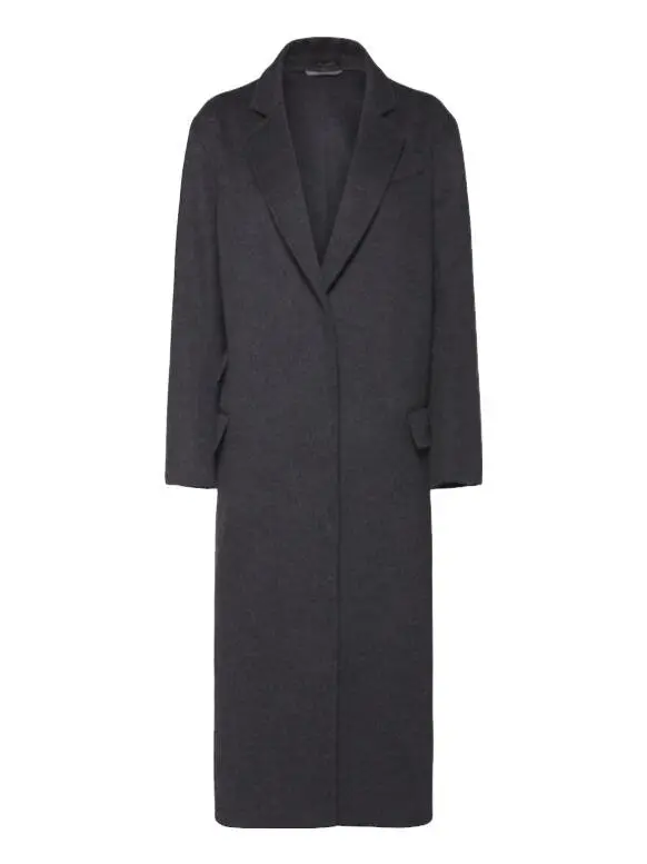 TOM FORD Single Breasted Wool Blend Coat - Black