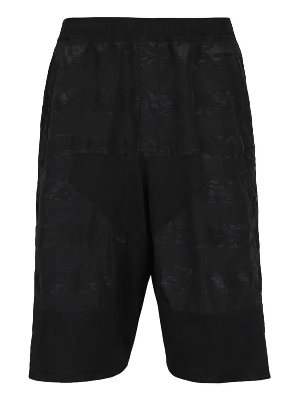 Stone Island Long Paneled Bermuda Shorts - Black