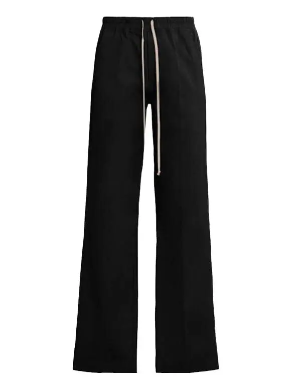 Rick Owens Dietrich Drawstring Cotton Pants - Black