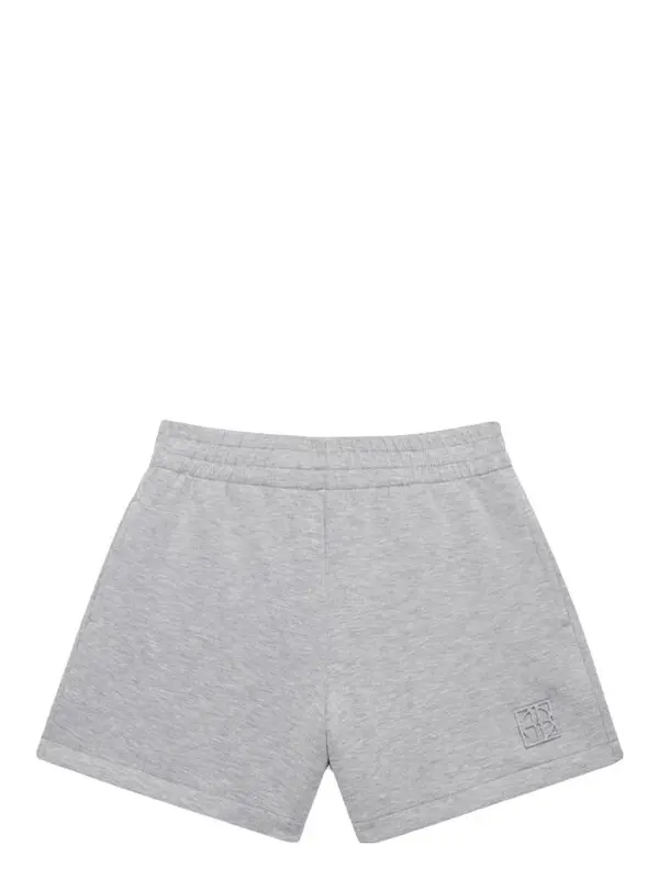 ANINE BING Monogrammed Logo Sweat Shorts - Gray