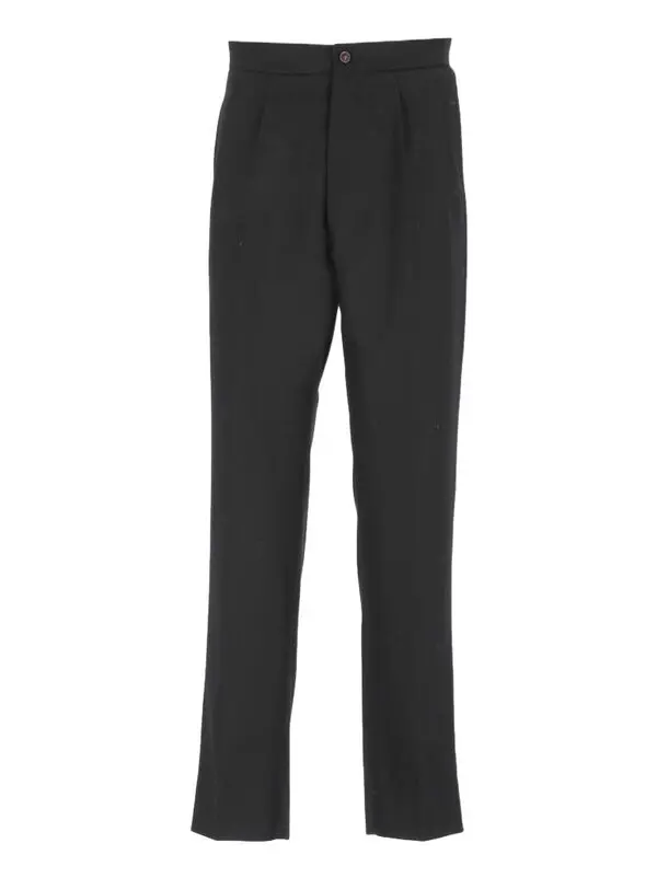 MAISON MARGIELA Wool Buckled Detailed Trousers - Black