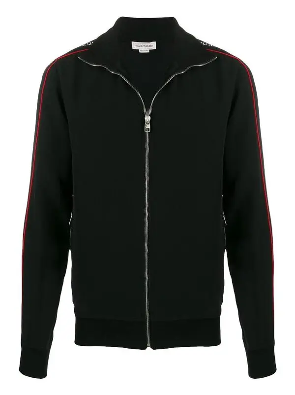 Alexander McQueen Logo Tape Track Jacket - Black