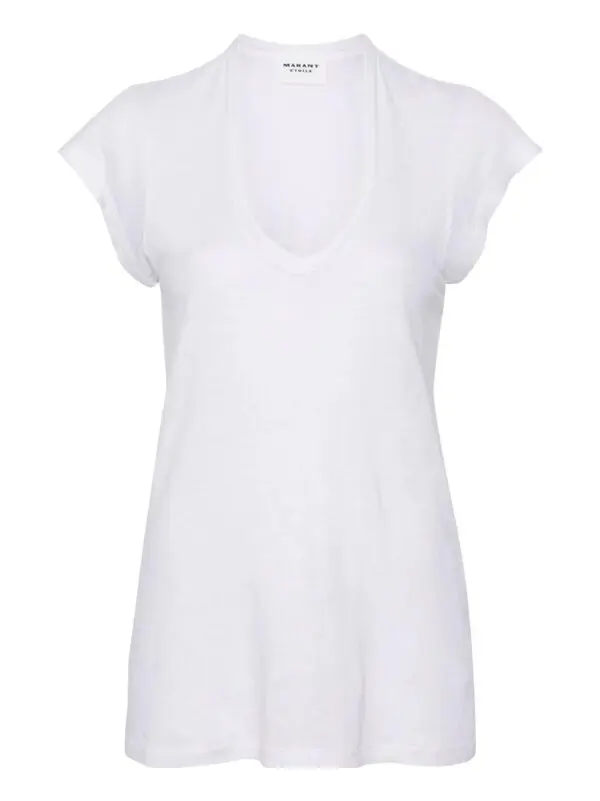 Isabel Marant Étoile V-neck T-shirt - White