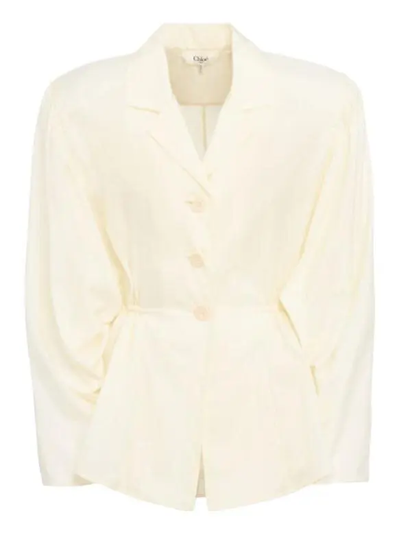 Chloé Silk Blend Shirt - White