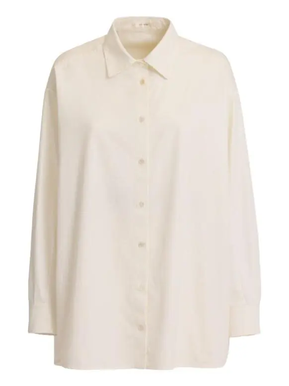 THE ROW Luka Cotton Shirt - White