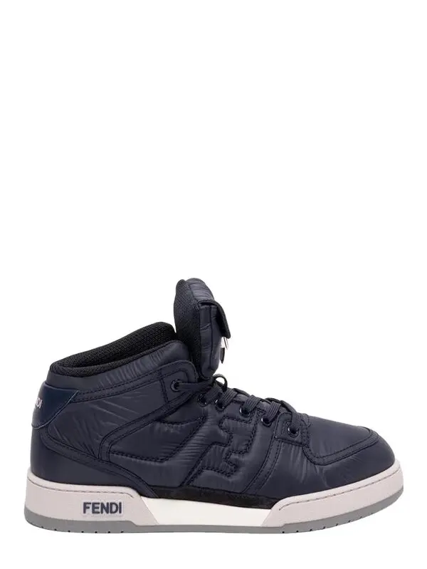 Fendi High-top Sneakers With Baguette Pockets - Blue