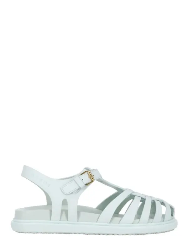 Marni Fisherman Ankle-buckle Sandals - White