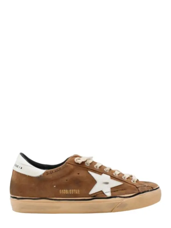 GOLDEN GOOSE Super Star Lace-up Sneakers - Brown