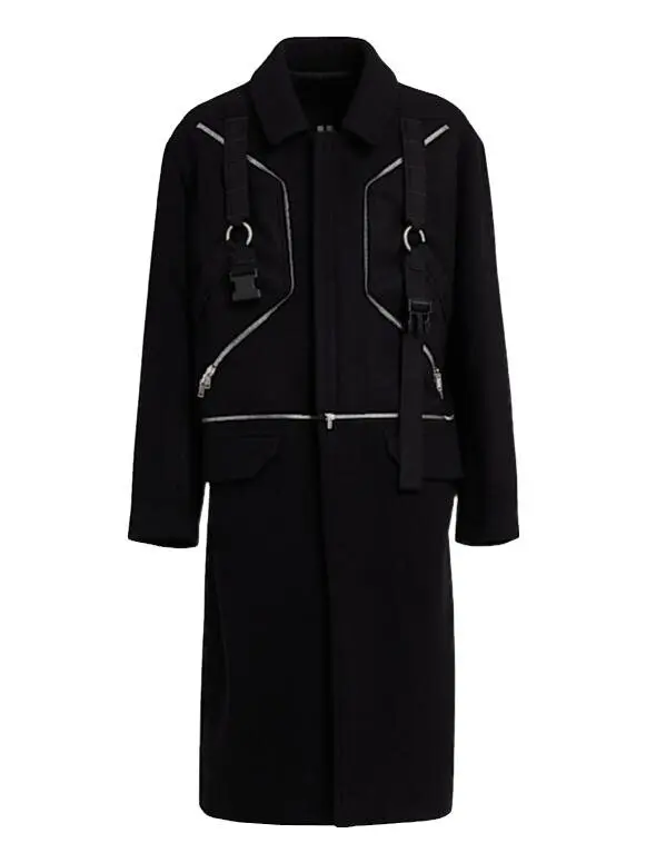 Rick Owens Blixa Jumbo Wool Coat - Black