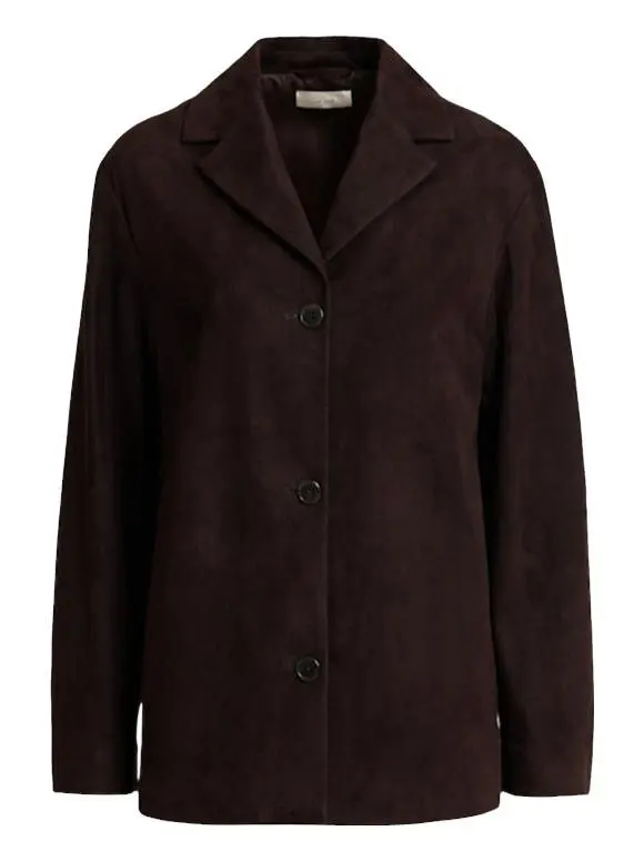 THE ROW Fabian Leather Blazer - Black