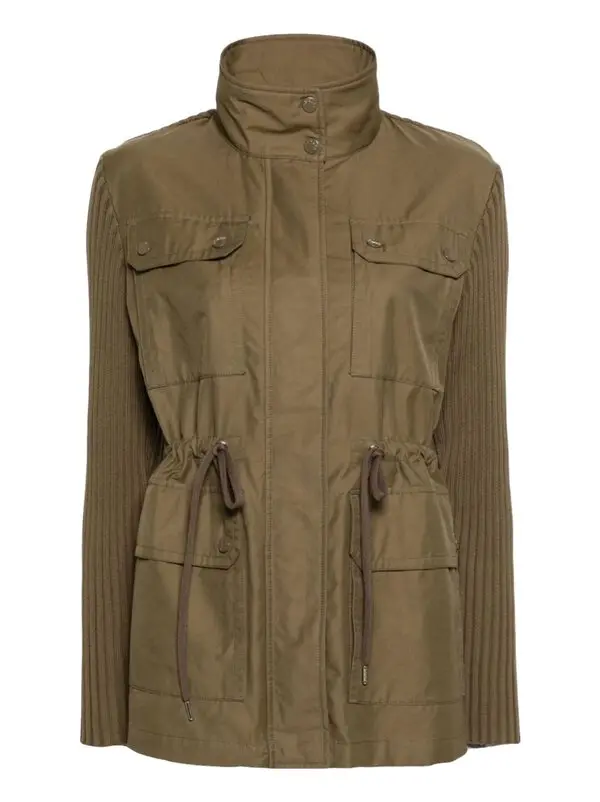 Moncler Knit-panelled Military Jacket - No