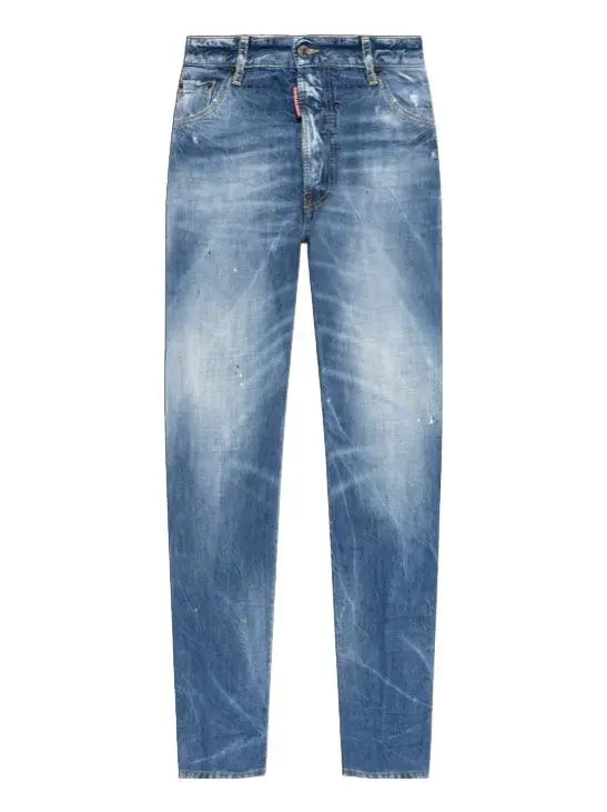 Dsquared2 Be Cool Be Nice" Loose Wash Jeans - Blue